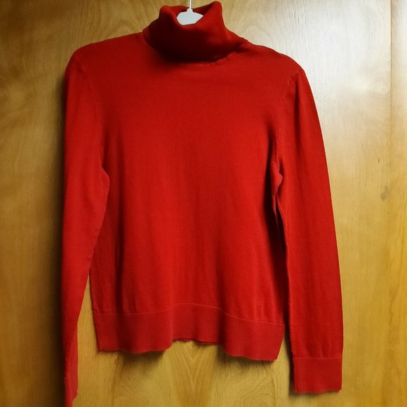 Chaps | Sweaters | Price Drop Chaps Classic Red Cotton Turtleneck ...